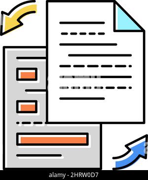 rewriting text color icon vector illustration Stock Vector Image & Art ...
