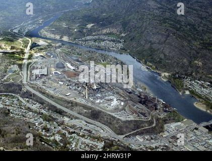 A zinc and lead smelter in Trail BC Stock Photo - Alamy