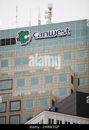 The Canwest Global Communications headquarters is shown in Winnipeg ...