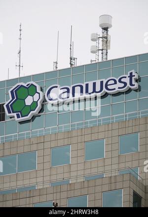 The Canwest Global Communications headquarters is shown in Winnipeg ...