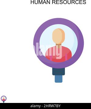 Human-resources Simple vector icon. Illustration symbol design template ...