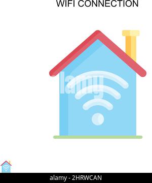 Wifi smart router icon. Simple illustration of wifi smart router vector ...