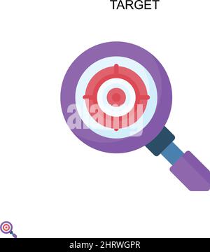Target Simple vector icon. Illustration symbol design template for web ...
