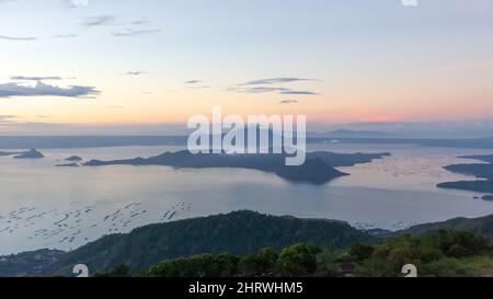 Volcano Island, Taal Lake, Tagaytay, Luzon, Philippines, South East ...