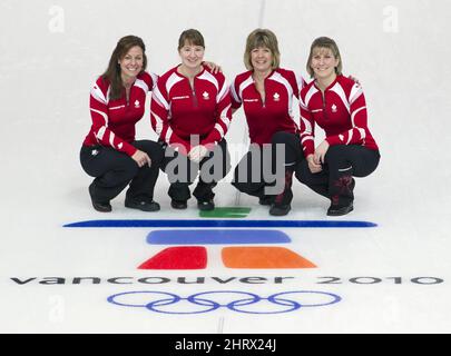 Team Canada , left to right, lead Briane Meilleur, second Shannon ...