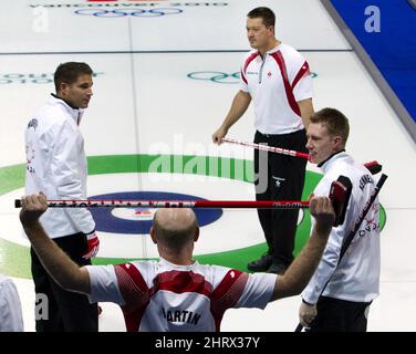 Team Canada , left to right, lead Briane Meilleur, second Shannon ...