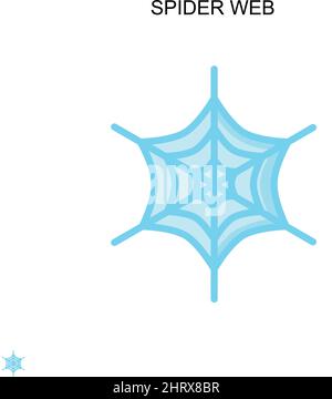 Spider web Simple vector icon. Illustration symbol design template for ...