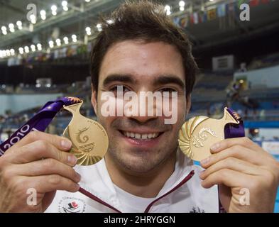Canada's Alexandre Despatie in the Men's 3m Springboard Preliminary ...