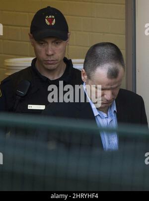 Col. Russell Williams, centre, former commander of CFB Trenton, Canada ...