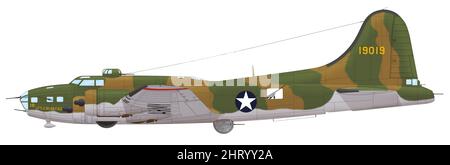 Boeing B-17E Flying Fortress (41-9218) of the 26th Bomb Squadron of the ...