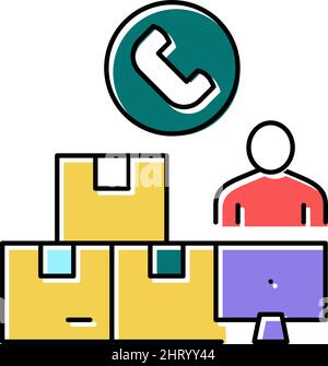 replenishment management color icon vector illustration Stock Vector ...