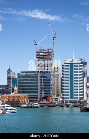 The Commercial Bay building and mall under construction. Queen street ...