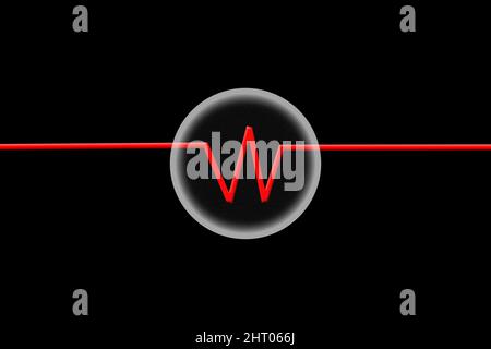 Wave particle duality, conceptual illustration Stock Photo - Alamy