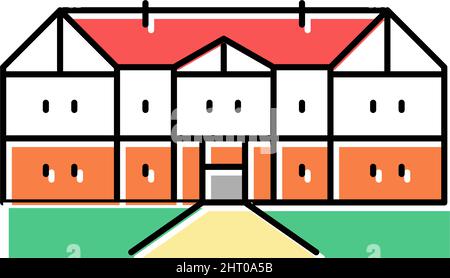 tudor house color icon vector illustration Stock Vector Image & Art - Alamy