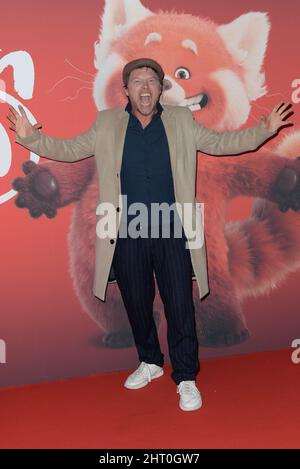 Marco Maccarini attends at the red carpet of Disney movie Red at The ...