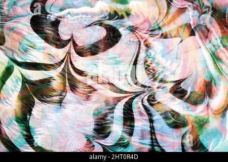 Gold marbling texture design. Red and golden marble pattern. Fluid art ...