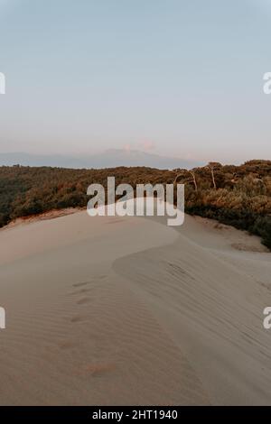 White Sand dunes on Patara beach. Antalya Province. Turkey Stock Photo ...