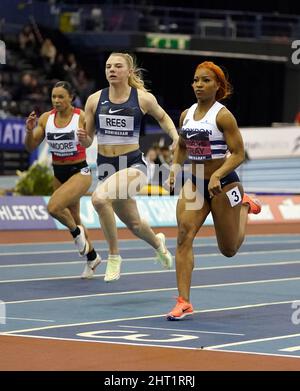 Cheyanne Evans Gray wins the Women's 60m final during day one of the UK ...