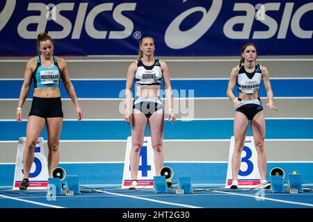 APELDOORN, NETHERLANDS - FEBRUARY 26: Isabel van den Berg competing ...