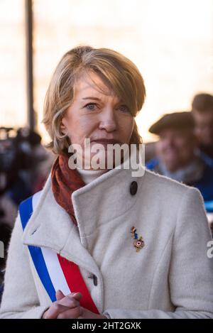 Anne Genetet during a rally in support to the Ukrainian people on the ...