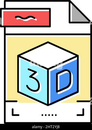 stl 3d file line icon vector illustration Stock Vector Image & Art - Alamy