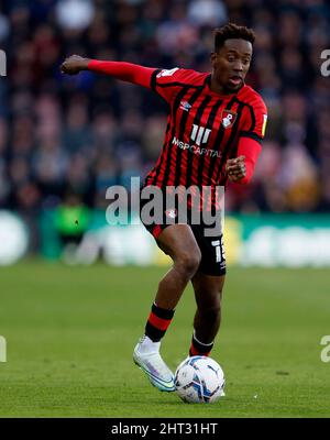 Bournemouth's Jamal Lowe in action during the Sky Bet Championship ...