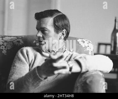 Historian Allan Clark 37 seen here at home with his wife Caroline Jayne ...