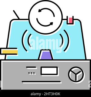 synthesis pharmaceutical production color icon vector illustration ...