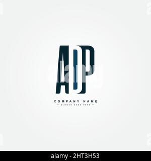 ADP logo. ADP letter. ADP letter logo design. Initials ADP logo linked ...