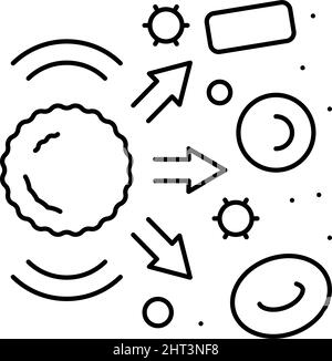 hypersensitivity blood line icon vector illustration Stock Vector Image ...