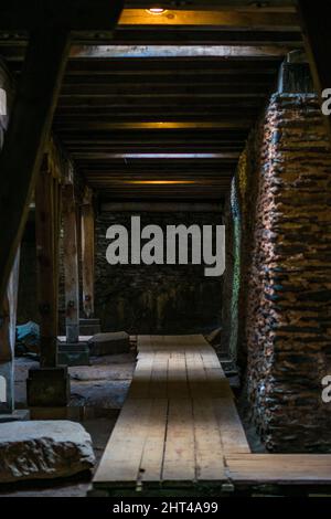 Dark catacombs of an amphitheater in Trier, Germany Stock Photo - Alamy
