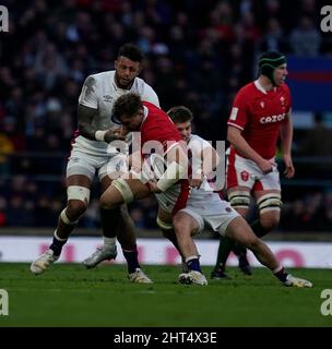 Taine Basham of Wales in action during the 2024 Guinness 6 Nations ...