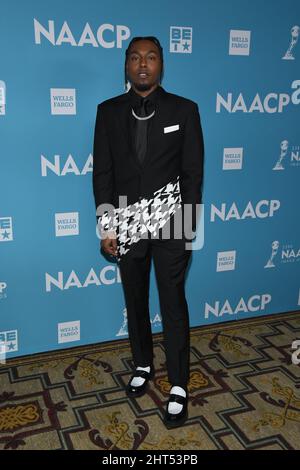 Terrell Grice arrives at the 53rd NAACP Image Awards Viewing Party held ...