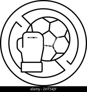 contraindicated sport exercises line icon vector illustration Stock ...