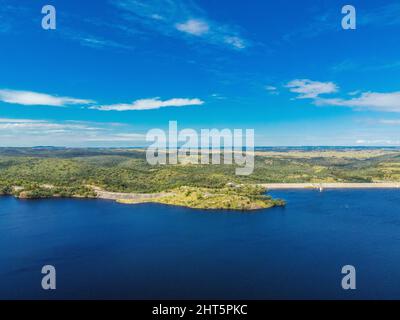 Aerial view of Pindari Dam in Pindaroi, Australia Stock Photo - Alamy