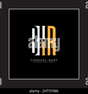 BHR logo. BHR letter. BHR letter logo design. Initials BHR logo linked ...