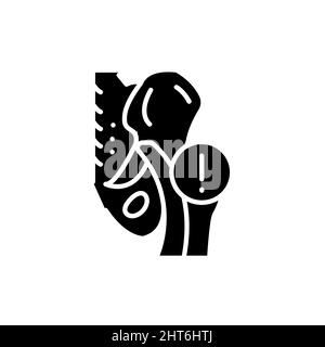 Sciatica color line icon. Isolated vector element. Outline pictogram ...