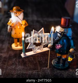 Traditional german wooden figurines of incense smokers Stock Photo - Alamy