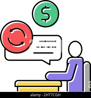 creditor businessman color icon vector illustration Stock Vector Image ...