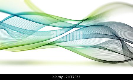Blue and green striped background pattern with highlights Stock Photo ...