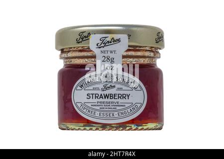 Tiptree Strawberry Jam Mini Jar Stock Photo - Alamy