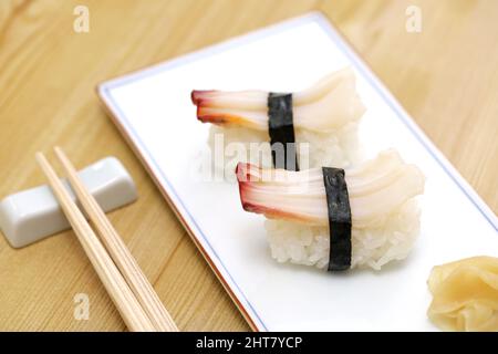 Mirugai(Japanese horse clam) is a high class ingredient used in sushi ...