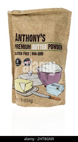 Winneconne, WI -26 February 2021: A package of Anthonys cheddar cheese ...