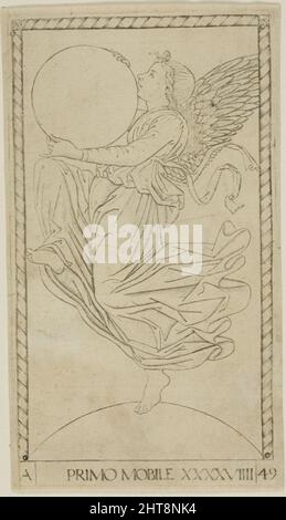 The Angel of the Ninth Sphere, or Primum Mobile, plate 49 from Planets ...