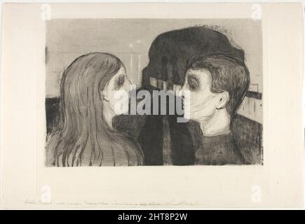 Edvard Munch, drypoint print, Attraction II, 1895 Stock Photo - Alamy