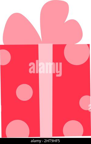 Pink ribbon gift box icon, isometric style Stock Vector Image & Art - Alamy