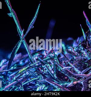 Photo of ice under the microscope Stock Photo - Alamy