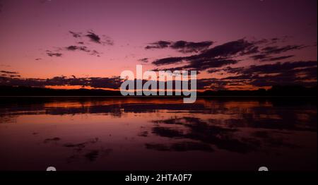 Most beautiful sunset in Canberra, the capital city of Australia Stock ...