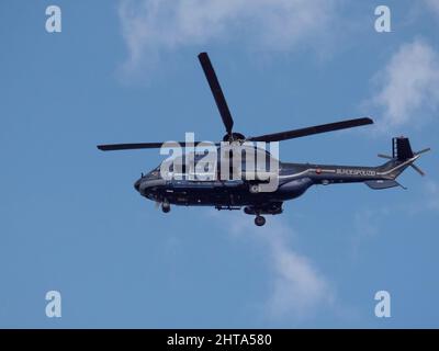 German Federal Police Helicopter Stock Photo - Alamy