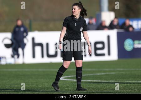 Referee Lucy May during the FA Women's Championship match between ...